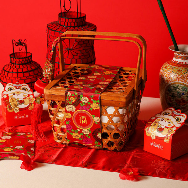 Yellow Snake - Rattan Basket Gift Set - FamsyMall