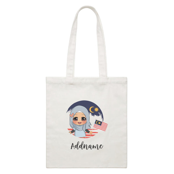 White Canvas Bags - Merdeka Series - FamsyMall