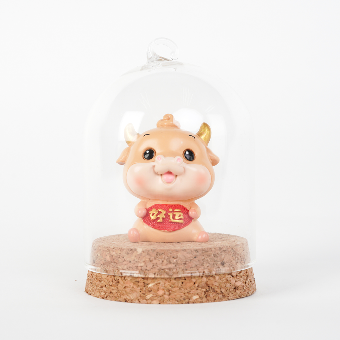[CNY 2021] Collectible CNY Cow Glass Dome - FamsyMall