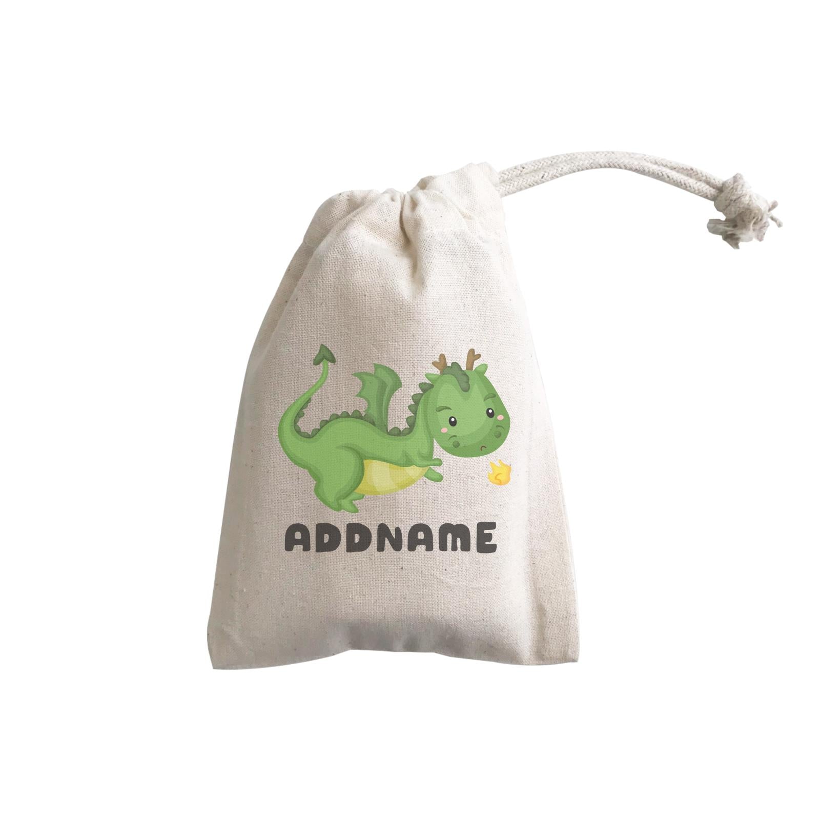 Birthday Royal Dragon Breathing Fire Addname GP Gift Pouch - FamsyMall